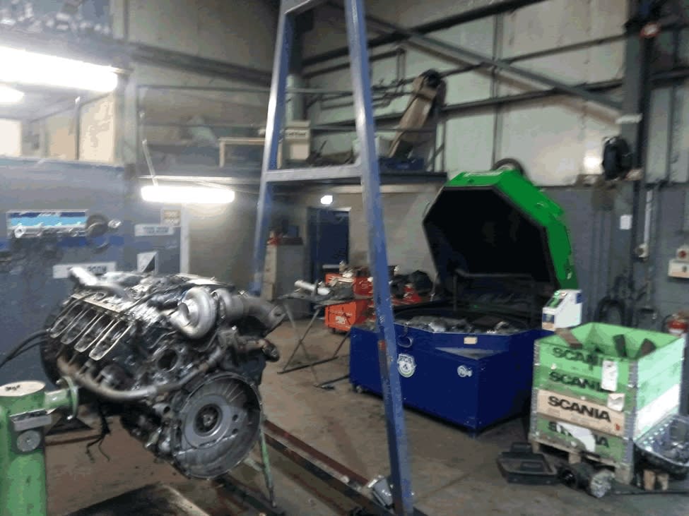 Turbowash in Scania Workshop - turbowash.ie