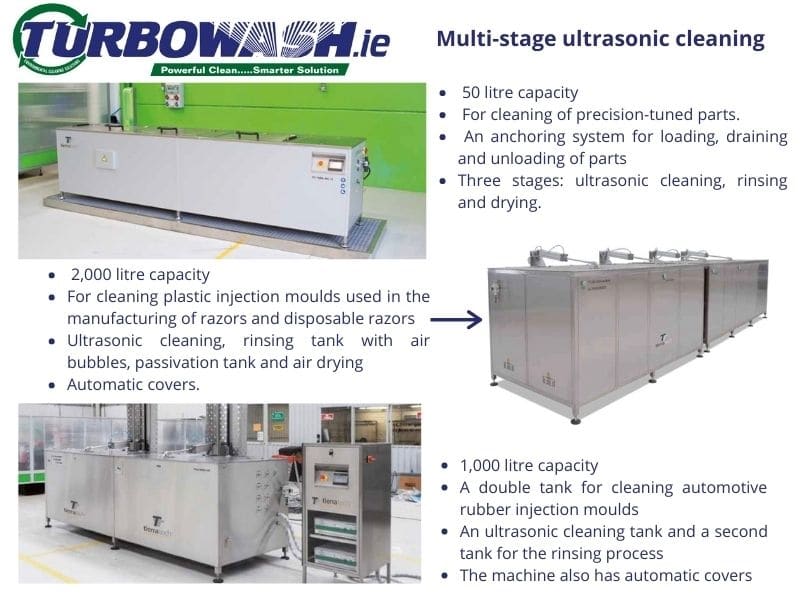 Multi-stage ultrasonic tanks - turbowash.ie