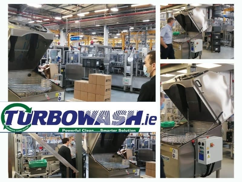 Manual parts washer in a manufacturing company - Turbowash